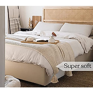 A1HC Chunky Knit Blanket, Organic Cotton, Couch Bed Soft Cotton Throw Blanket Large, 50x70 Inches