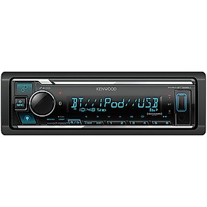 KENWOOD KMM-BT328U Bluetooth Car Stereo with USB Port, AM/FM Radio, MP3 Player, Multi Color LCD, Detachable Face, Built in Amazon Alexa, Compatible with SiriusXM Tuner