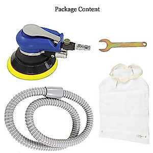 Sutekus 5" Random Orbital Sander Air sander Dual Action Pneumatic Sander Polisher Palm Sander Air Tools