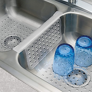 InterDesign 12.5 in. W x 16 in. L Clear Sink Mat