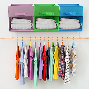 Windyun 8 Pcs 11 Inch Foldable Fabric Cube Storage Bins See Through Cubby Storage Organizer Boxes with Clear Window and Front Handle Collapsible Cubicle Baskets for Room Closet Shelf Cloth Book Toy