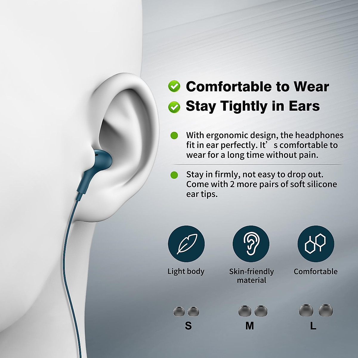 APETOO USB C Headphones for Samsung S24 Ultra S23 S22 S21 FE Plus A35,iPhone 15 Plus 16 Pro,iPad 10,Magnetic Wired Earbuds Noise Canceling in-Ear Type C Earphone Mic Volume Control for Pixel,OnePlus