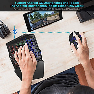 DarkWalker FO212 Mobile Gaming Keyboard and Mouse Combo for Android Smartphone & Tablet