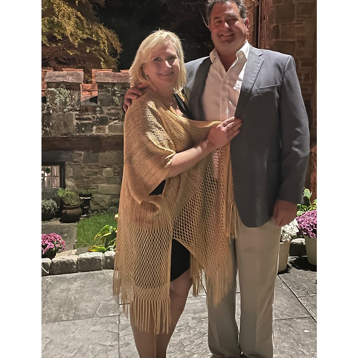 Rheane Gold Kimono Shawls and Wraps