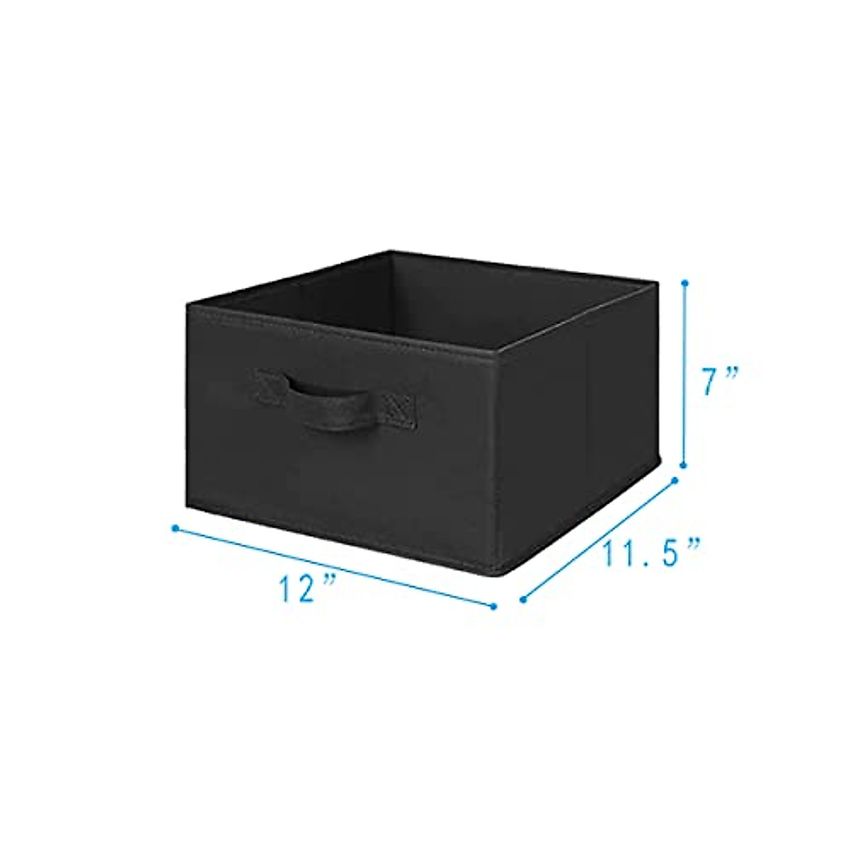 MAX Houser Hanging Shelf Closet Storage Organizer Removable Drawers ，Hanging Storage Organizer Hanging Sweater 2 Sock Underwear Drawers for Closet, Bedroom, Black