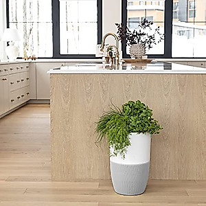 Dupray Bloom™ Air Purifier for Large Rooms with Planter or Custom Accent Table Design | For Home, Bedroom, Office, Dust, Pets | H13 HEPA Air Filtration (Planter, Cloudy Gray)