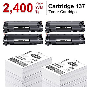 Arcon 4 Pack Compatible for Canon 137 Cartridge 137 CRG-137 Toner for Canon ImageClass MF236n MF227dw D570 MF229dw MF247dw LBP151dw Canon MF236n MF227dw D570 MF229dw MF247dw LBP151dw Printer Ink