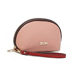 DESTINY BY NICOLE LEE 3 Pieces Set Bag 3D Bow Front Fashion Handbag Eco Leather Shopper Mini Messenger Bag Wristlet Pouch for Women Girls NK12311 RD