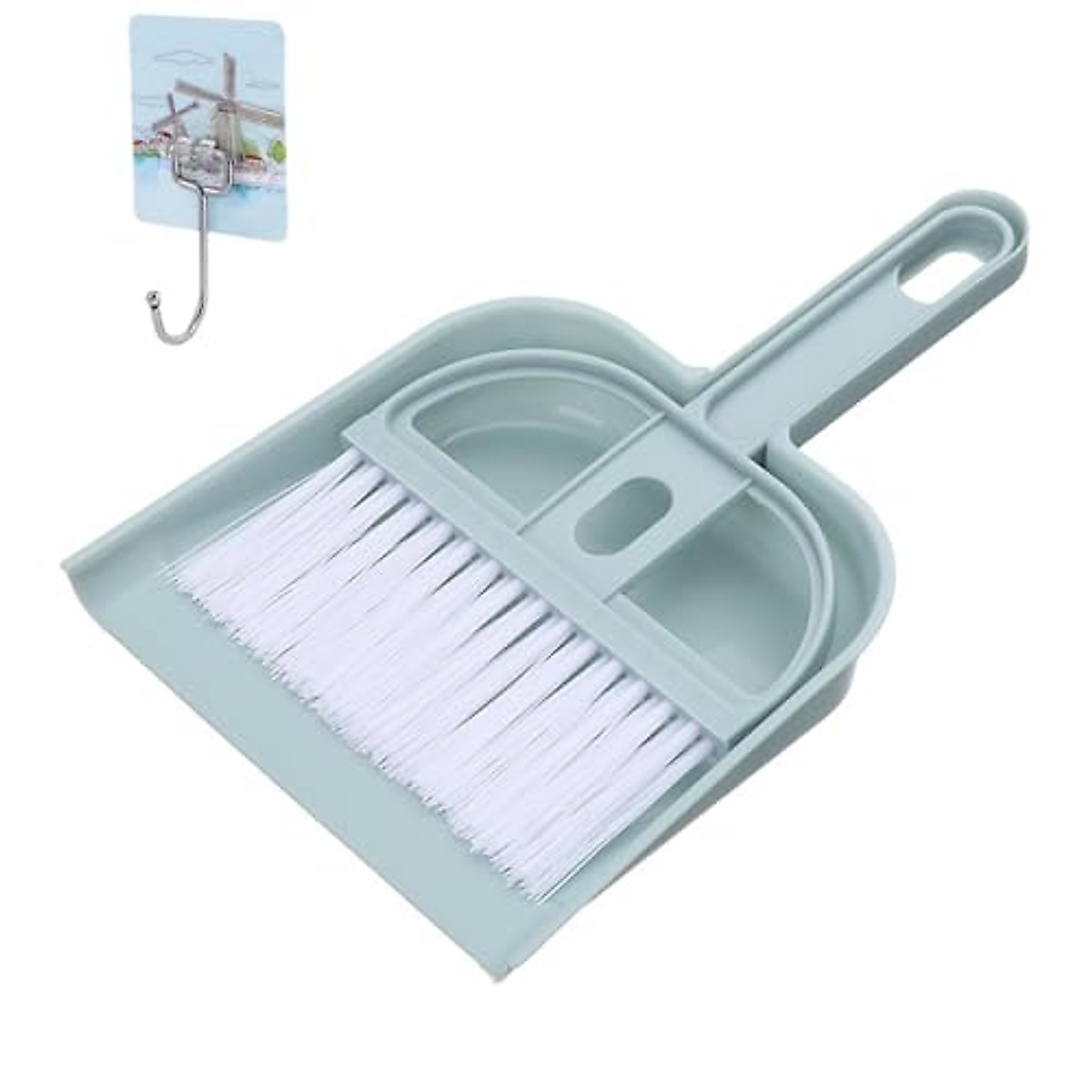 2021 New Mini Desktop Sweeping Cleaning Brush Table Small Broom Multifunctional Hanging Desk Dustpan Set