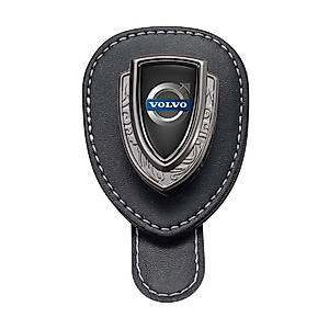 achard Car Sunglasses Holder for Volvo XC40 XC60 XC90 V90 V60 S90 S60 2016-2020 2021 2022,Car Sun Glasses Holder Ticket/Card Clip,Eyeglasses Hanger for Car Visor Accessories,Car Sunnies Holder