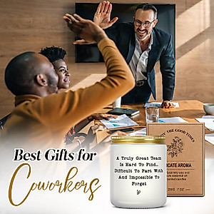 CINGUE Leaving Job Gifts for Coworkers, Coworker Appreciation Gift, Women Men Team Gift, Lavender Scented Candle, Goodbye Gifts for Boss Coach Nurse, Thank You, Farewell, Going Away, Retirement Gifts