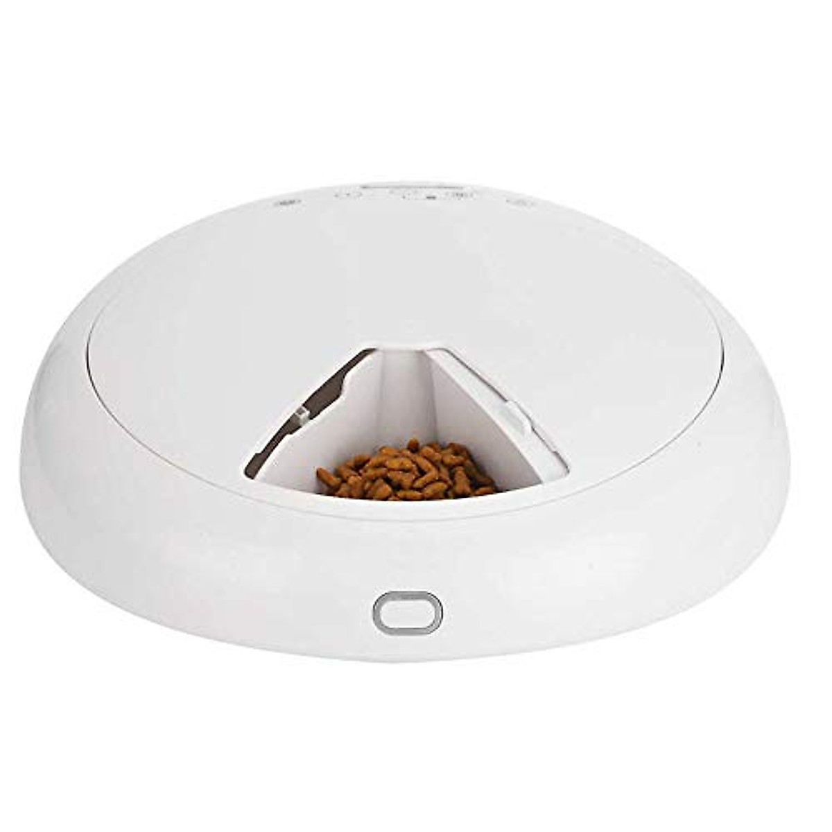 ZZK Smart Dial Automatic Pet Feeder Feeder Portion Control Digital Timer Removable Dogs and Cats Slip 6 Dinner Plates