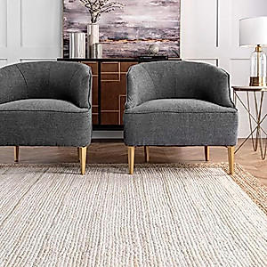 nuLOOM Eleonora Casual Jute Area Rug, 8' x 10', White