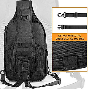 G4Fee 50L Hiking Climbint Bakcpack with Tactical Sling Small Backpack Ragne Bag