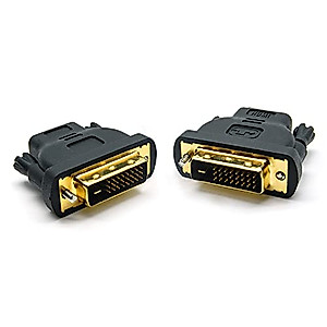 Cable Central LLC (100 Pack DVI-D Dual Link-M (24+1) to HDMI-F Adapter