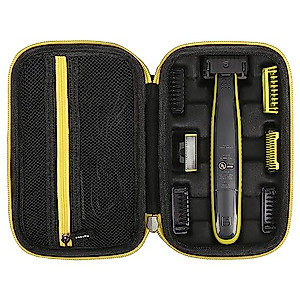 Aproca Hard Travel Storage Case Compatible with Philips Norelco OneBlade Face + Body Hybrid Electric Trimmer and Shaver QP2630/70 QP2630/72 (Black)