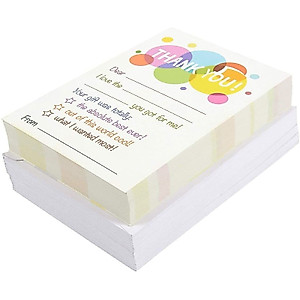 Best Paper Greetings Thank You Cards - 50-Count Thank You Notes, Bulk Thank You Cards Set - Blank on the Inside, Polka Dot Designs - Includes Thank You Cards and Envelopes, 4 x 6 Inches