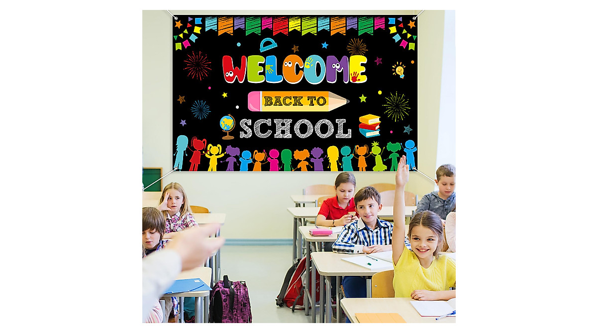 Back to School Banner Decor | Fun Classroom Backdrop