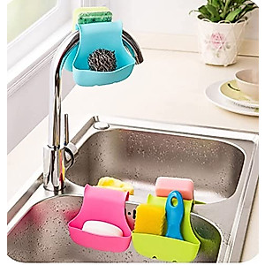 1PC Holder Kitchen Double Sink Caddy Saddle Style Storage Sponge Rack Tool (Green) Deft and Professional, as shown