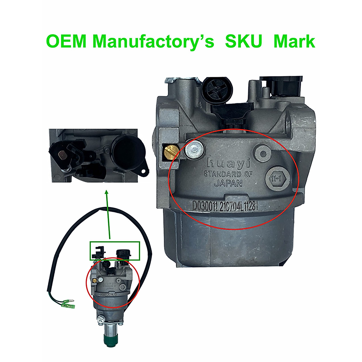 YAMAKATO P27-1 139 Gasoline Auto Choke Generator Carburetor Kit OEM for Honda EB EM 5000 6500 Champion Powerhorse Gentron Duromax Westinghouse Predator 8500 8750 9000 9500 Watt……