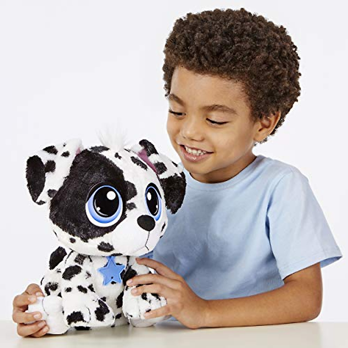 Little Tikes Rescue Tales Adoptable Pets - Dalmatian | Interactive Soft Cuddly Plush Pet Toy with Collar, Tag, Head Nods, Tail Wags, Lifelike Puppy Whines, Pants, and More Sounds | Ages 3+