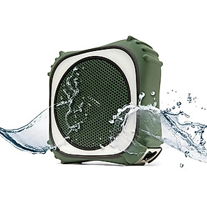 ECOXGEAR EcoEdge Pro Bluetooth Speakers - Large Bass Enhancing Passive Woofer, Waterproof Speaker w/LED Party Lights, 20+ Hours Playtime Portable Speaker, Siri and Google Voice Assistant Activated