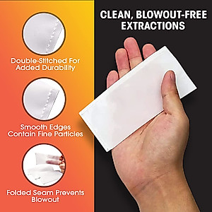 Agar Industries 120 Micron Rosin Press Filter Bags, 2 x 4.5 Inch (20 Pack) | 100% Nylon Press Bag | Pai With Pre Press or 2x4 Inch Press Machine | Double Stitched Screen, Zero Blowout