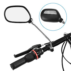Bike Rearview Mirrors, Adjustable Rotatable Handlebars Glass Bicycle Mirrors,360 Rotation Rearview Mirror for Mountain Bike, Bicycle