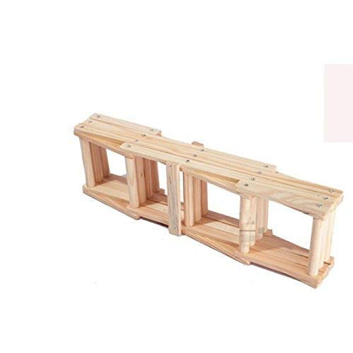 Birougo Solid Wood Wine Wine Shelf Creative Folding Wooden Wine Rack Decoration Multi-Bottle Ornaments (10 Bottle Slots)