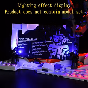 GEAMENT LED Light Kit Compatible with Imperial Probe Droid - Lighting Set for 75306 Building Model (Model Set Not Included)