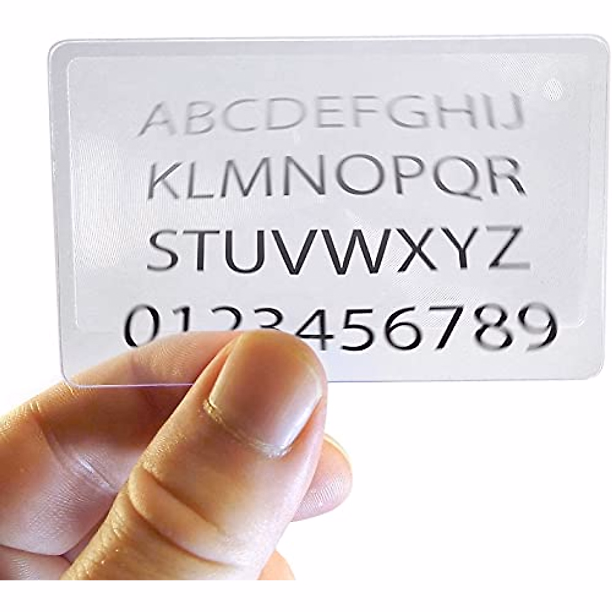 Clarity Opticard Personal Pocket Illuminated Magnifier 2 Random Colors