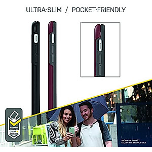 OtterBox Symmetry Series Case for iPhone SE 3rd Gen (2022), iPhone SE 2nd (2020), iPhone 8, iPhone 7 (NOT Plus) w/Tempered Glass Screen Protector, Bundle - Bulk Packaging - Black