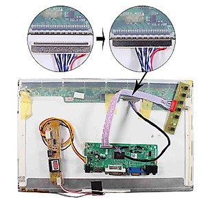 VSDISPLAY HD MI VGA DVI Audio LCD Controller Board for 15.6" 1366x768 LTN160AT01 LTN156AT01 N156B3-L02 N156B3 N156B3-L01 LP156WH1 B156XW01 CLAA156WA01A LVDS 30 Pin 1CCFL LCD Screen