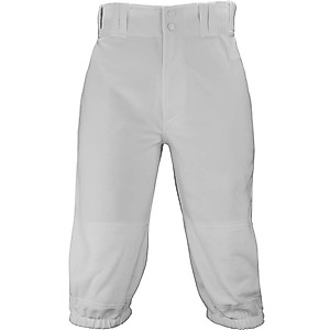 Marucci Sports - Youth Tapered Double-Knit Short Baseball Pant, White, Youth Medium