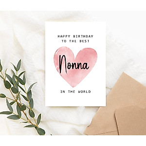 Happy Birthday To The Best Nonna In The World Card - Nonna Birthday Card - Nonna Card - Mother's Day Gift - Happy Birthday Card Happy Birthday Mom