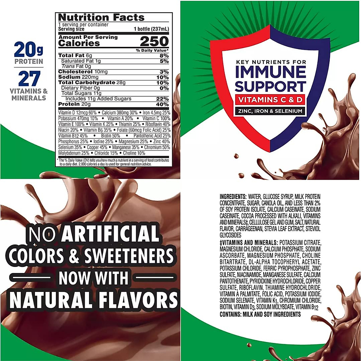 Boost High Protein Balanced Nutritional Drink variety pack - 8 Fl Oz (12 Pack) By Golax