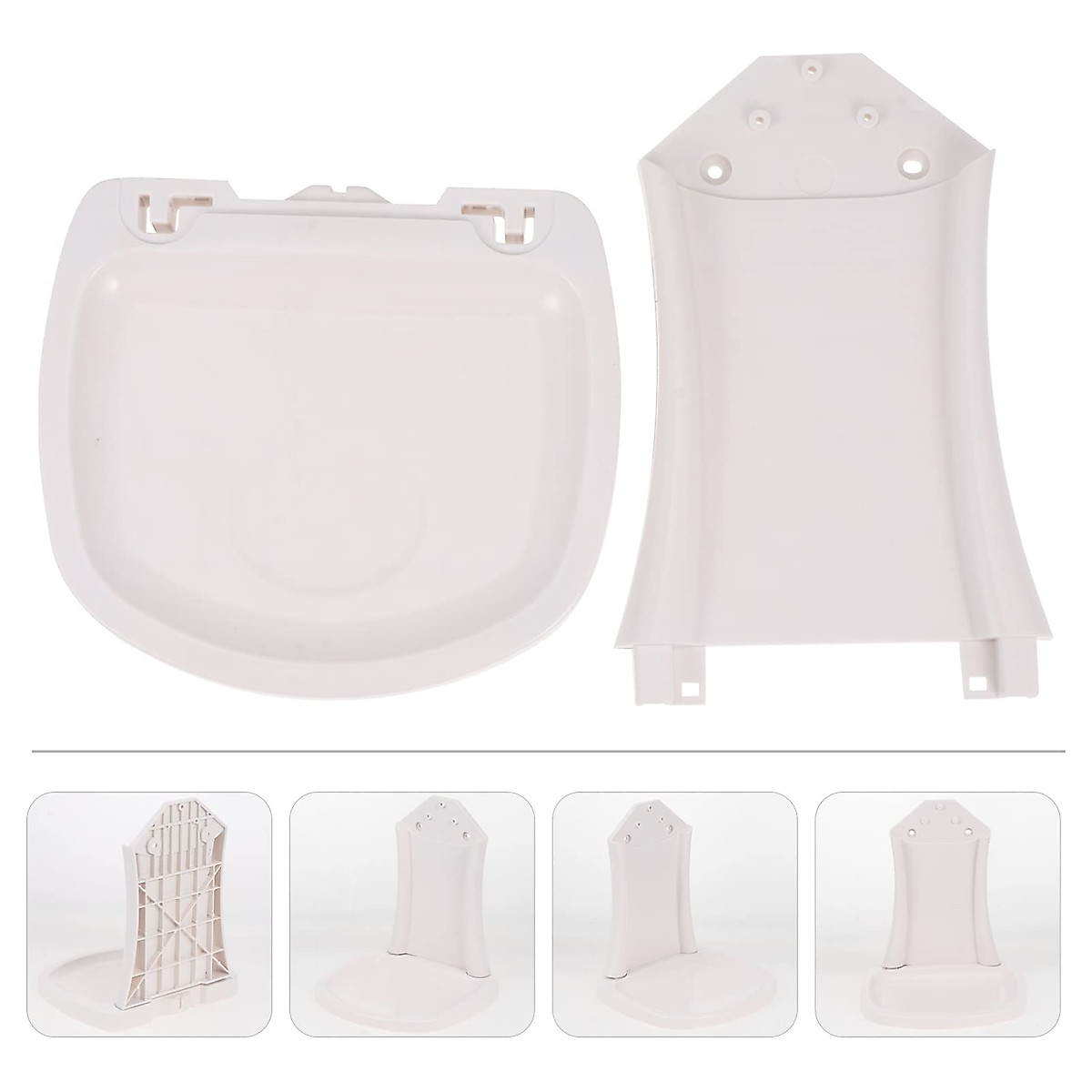 Hemoton 1pc Water Tray Foam Dispenser Wall Mounted soap Dispenser drip Tray Wall Mount soap Dispenser Bracket soap drip Automatic soap Dispenser Desktop Tray dripper White Filling Plastic