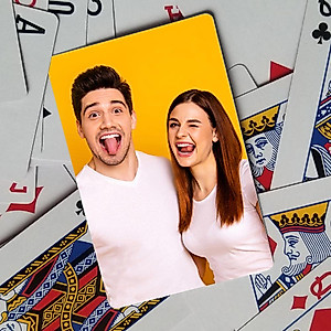 VEELU Custom Playing Cards Personalized Photo Playing Cards Customizable Your Image Casino Playing Cards (Poker Size Deck)