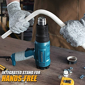 Heat Gun Kit 2000W with Dual-Temperature 5 Nozzles,Hot Air Gun 122ᵒF-1022ᵒF Heating in Seconds for DIY Shrink PVC Tubing/Wrapping/Crafts,Stripping Paint (2000W 2 Gears Temp Setting)