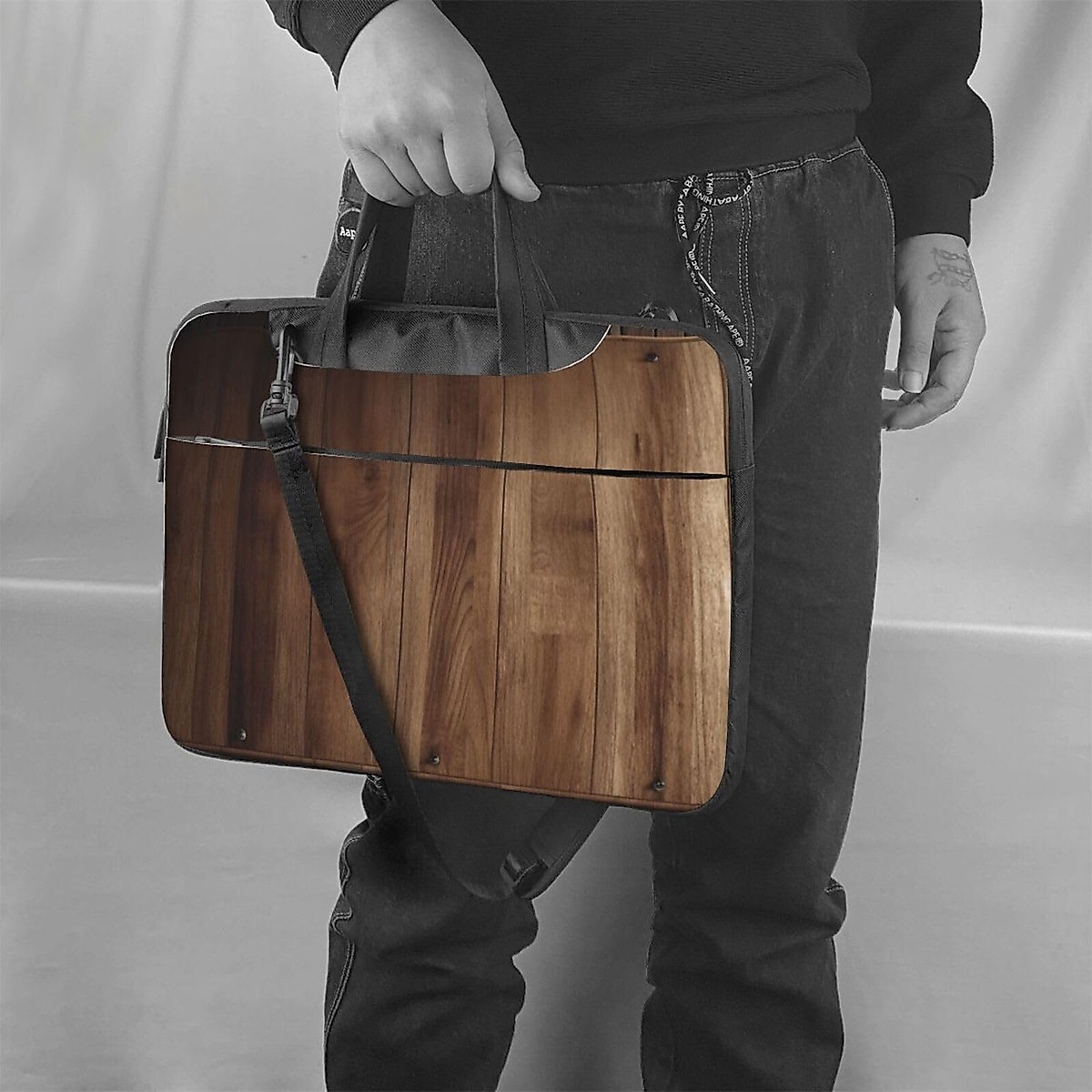 Board Laptop Bag Slim Computer Bag Portable Shoulder Bag Laptop Case Cover For Woman Man 13 Inch