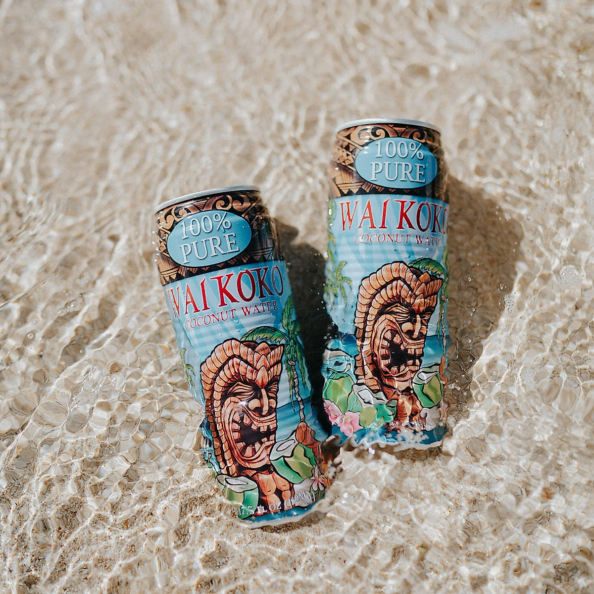 Wai Koko Coconut Water 100% Pure Coconut Water, 17.5 Fl Oz (Pack of 12)