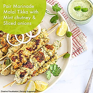 Kitchens of India Marinade for Malai Tikka, 150g (5.3 OZ), Yogurt Based Creamy Marinade for Authentic Barbecuing/Grilling Chicken Kebabs