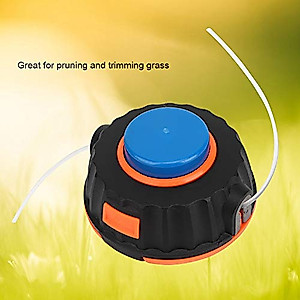 Trimmer Head, Universal Nylon Grass Trimmer Head Replacement Garden Strimmer Lawn Mover Accessory for Pruning and Trimming Grass, Blue