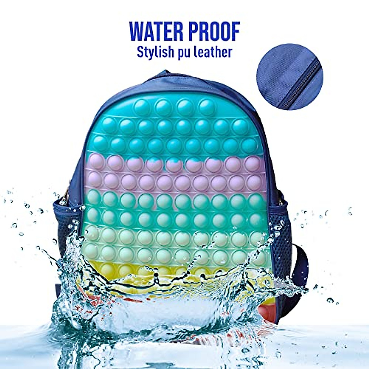 Best Life Large Pop It Backpack 12.4”X 9.6” X 5.8” Pink