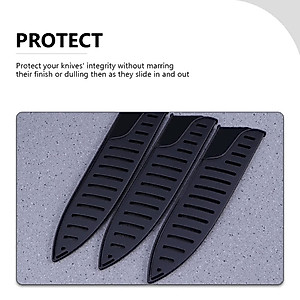 Blade Keepers Universal Guards 6pcs Professional Guards Blade Covers Case Protector for Chef Kitchen Knives Cooking Cutter Black 8 inch Chef Covers Cutter Accessories