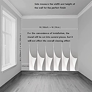 Starry Sky Ceiling 3D Peel and Stick Wallpaper, Night Sky Stars Removable Self-Adhesive Wallpaper Wall Decoration Mural, for Restaurant Bedroom Living Room Decor, 116" W x 91" H