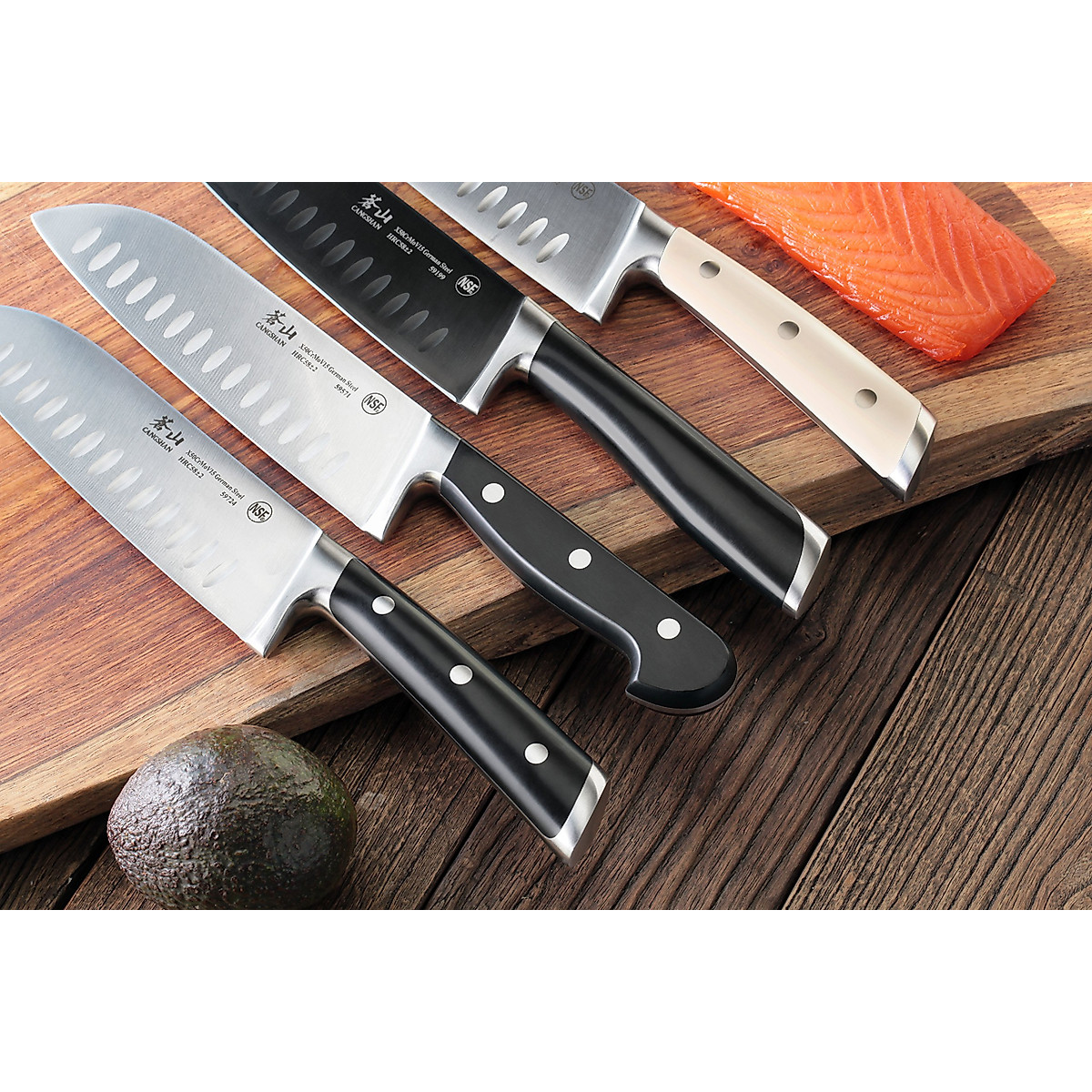 Cangshan TV2 Series 1020038 14C28N Swedish Steel Forged Chef Knife, 8-Inch