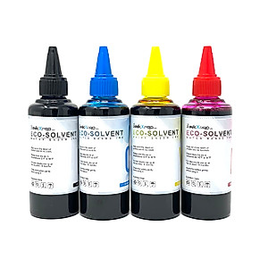 INKXPRO Brand 4X100ml Water-Based Eco Solvent Ink for Epson ecosolvent Printer WF7840 WF7820 WF7310 WF7710 WF7720 WF7820 ET 2720 ET 2760 ET 2750 ET 4700 ET 2800 ET 2803 ET 2850 ET 15000