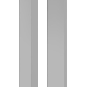 Bestar Universel 60W Table Desk with Square Metal Legs in White