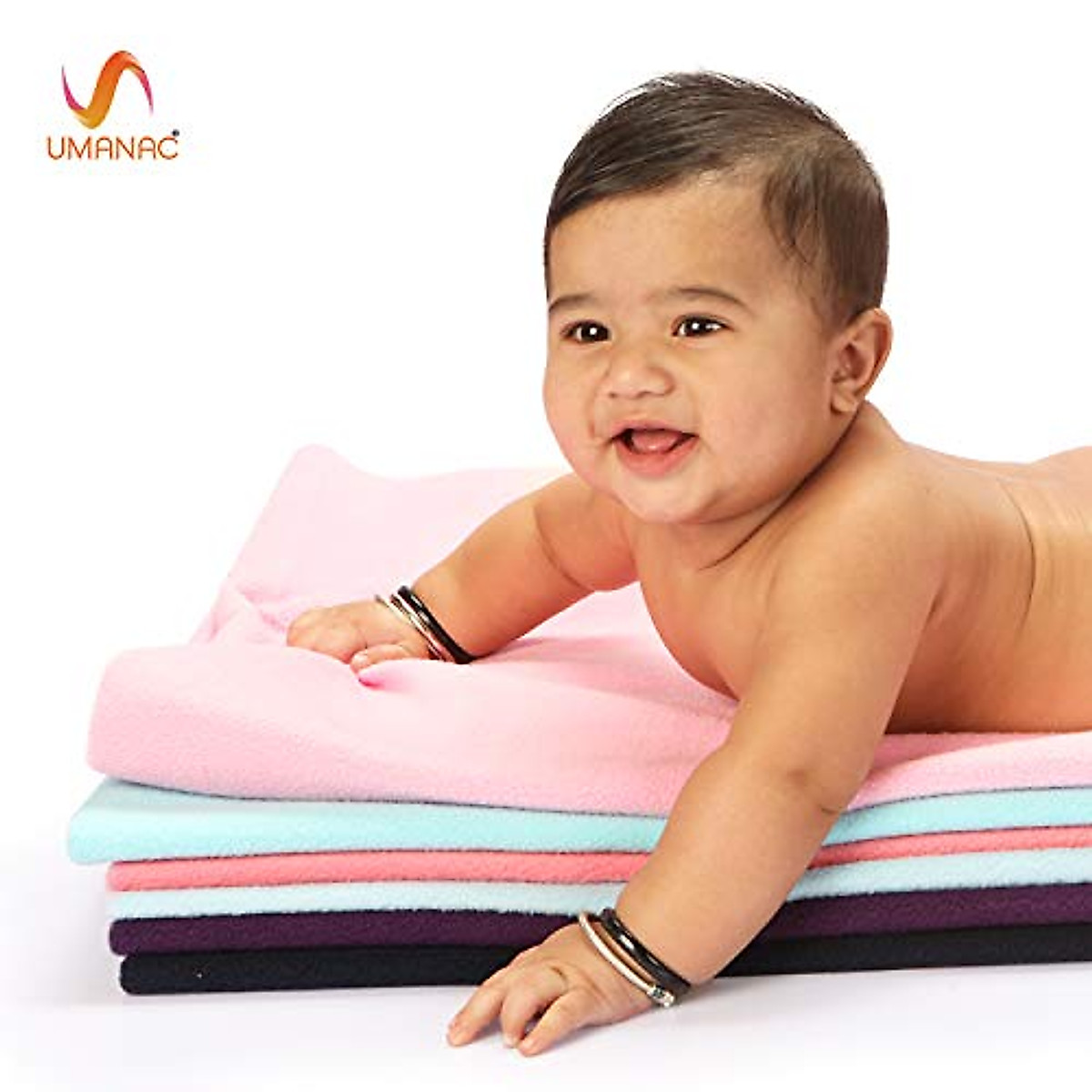 Umanac Baby Waterproof Crib Sheet | Coral, Medium (27.5 in x 39 in) - Bed Pad, Bed Wetting Mattress Pad, Washable, Reusable Incontinence Underpad Sheet Protector for Toddler, Children and Adult